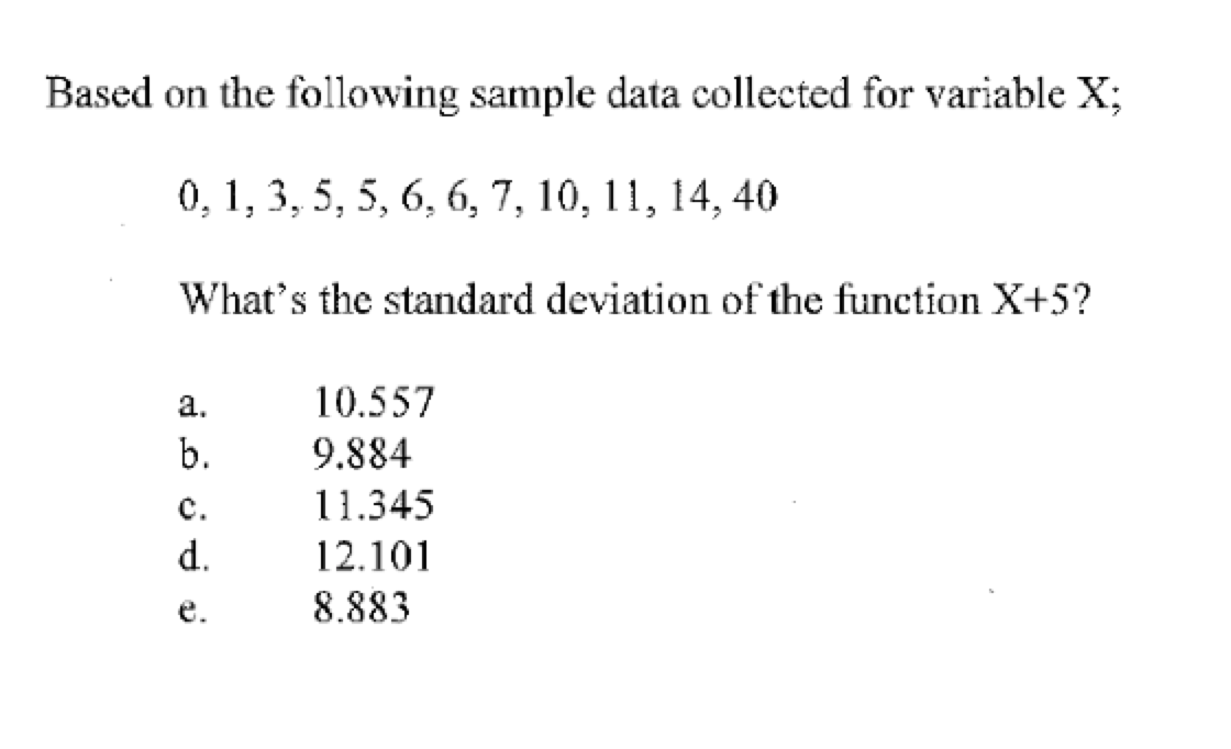 Solved Based on the following sample data collected for | Chegg.com