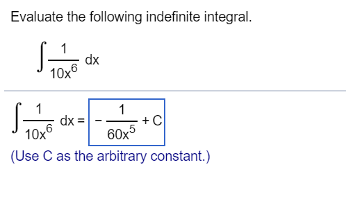 Solved Evaluate the following indefinite integral. integral | Chegg.com