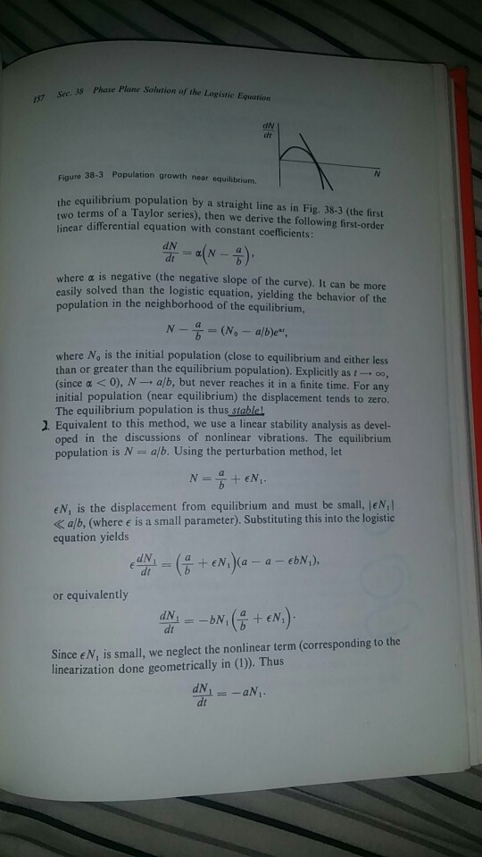 Solved Mathematical Modeling/ Phase plane solution of the | Chegg.com