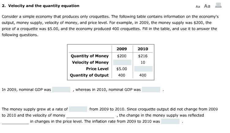 Consider a simple economy that produces only | Chegg.com