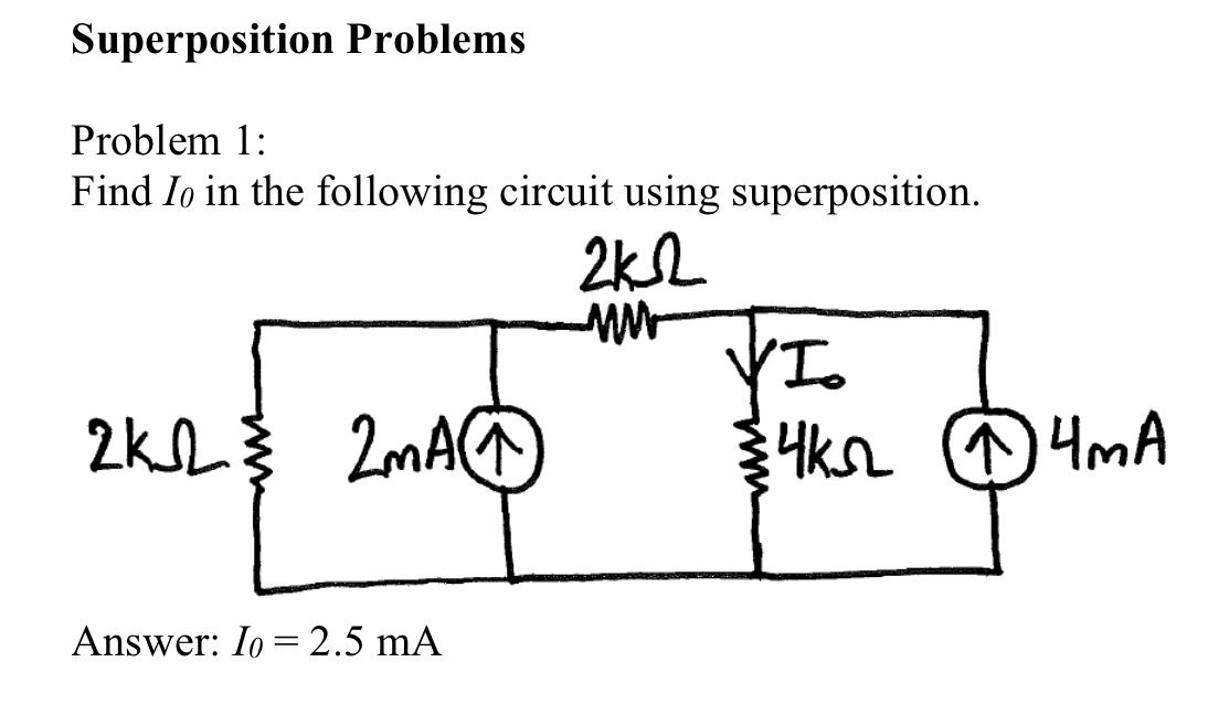 Solved Find I_0 in the following circuit using | Chegg.com
