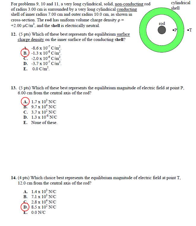 Solved cylindrical shell For problems 9, 10 and 1, a very | Chegg.com