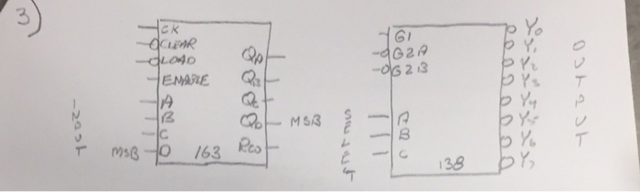 Solved using as many of the counters and decoders (shown in | Chegg.com