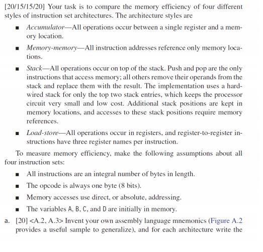 [20/15/15/20] Your task is to compare the memory | Chegg.com