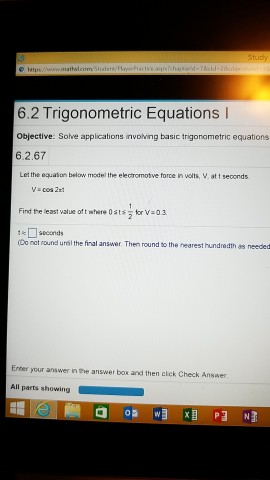 Solved 6.2 Trigonometric Equations I objective: Solve | Chegg.com