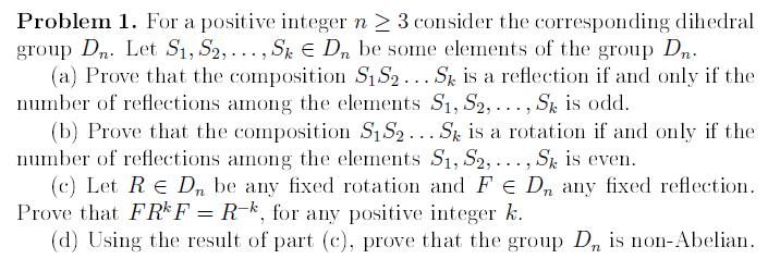 Solved Problem 1. For a positive integer n >=3 consider the | Chegg.com Solved Problem 1. For a positive integer n >=3 consider the | Chegg.com