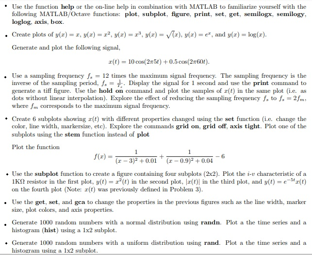 * Use the function help or the on-line help in | Chegg.com