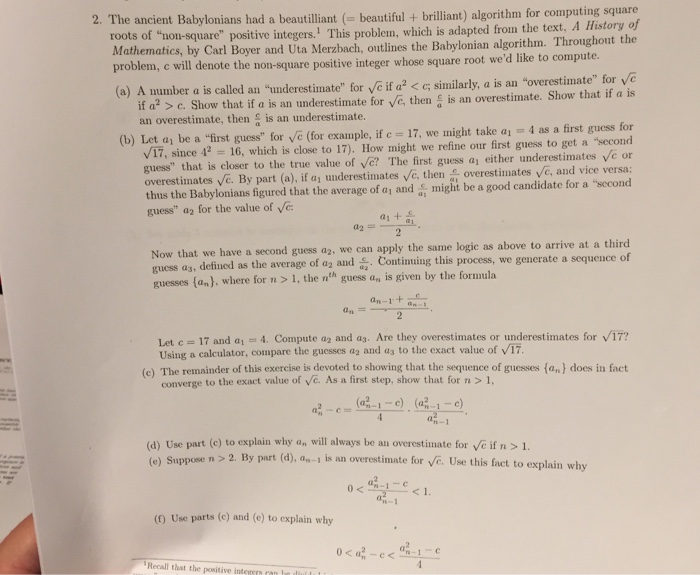 Solved The ancient Babylonians had a beautilliant (= | Chegg.com