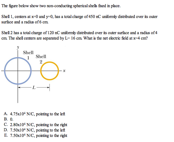 Solved The figure below show two non-conducting spherical | Chegg.com