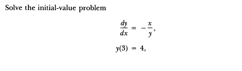 Solved Solve the initial - value problem. Please explain and | Chegg.com