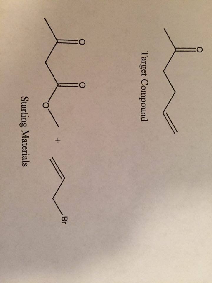 Solved ?Propose a synthesis for the target compound with | Chegg.com