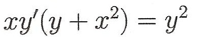 Solved xy'(y + x2) = y2 | Chegg.com