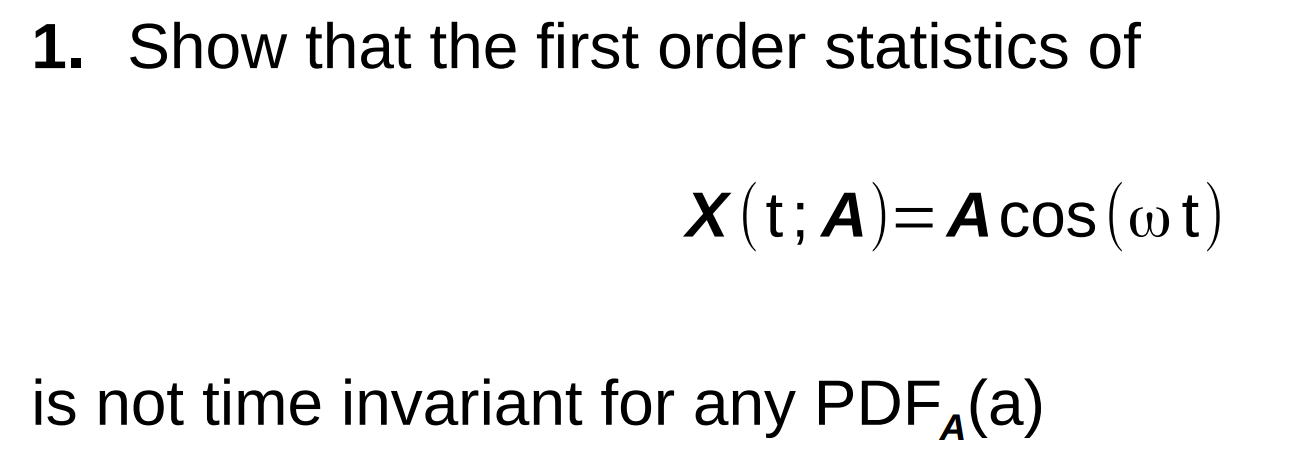 Solved Show that the first order statistics of | Chegg.com