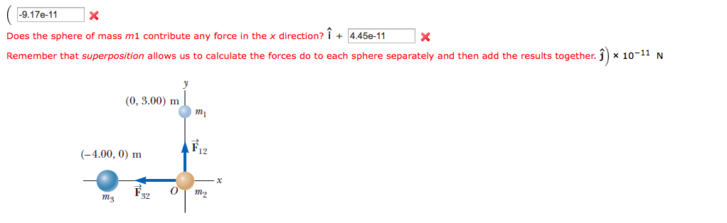 Solved Three uniform spheres of masses m1 = 1.50 kg, m2 = | Chegg.com