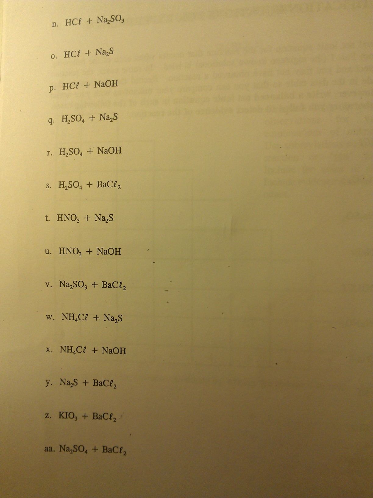 Solved WRITTE THE BALANCED NET IONIC EQUATION FOR EACH | Chegg.com