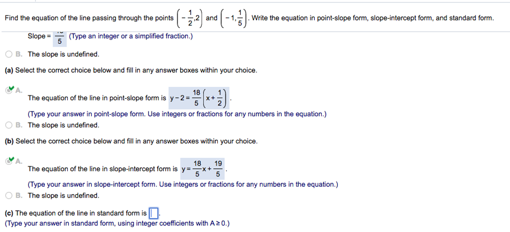 Solved Find The Equation Of The Line Passing Through The