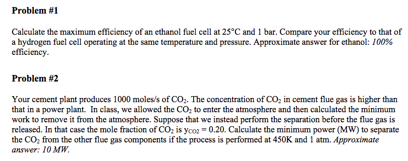 Solved Problem #1 Calculate the maximum efficiency of an | Chegg.com