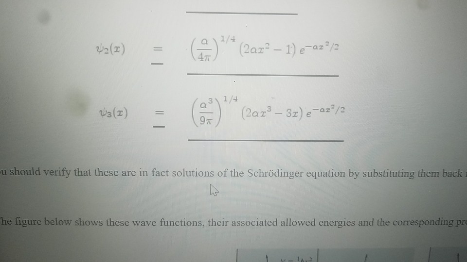 Solved show that psi3 is normalized and that it is an | Chegg.com