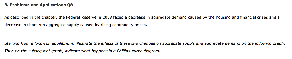 8. Problems and Applications Q8 As described in the | Chegg.com