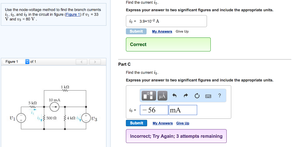 Solved Use the node-voltage method to find the branch | Chegg.com