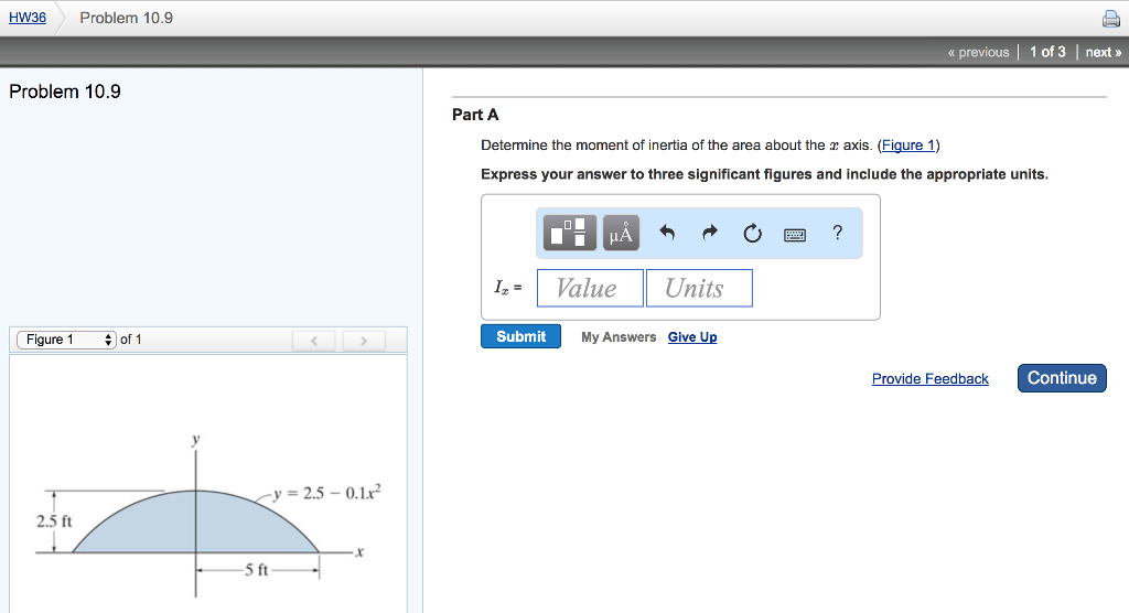 Solved HW36 Problem 10.9 x previous| 1 of 3 next » Problem | Chegg.com