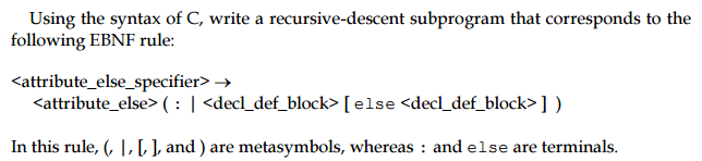 Solved Using The Syntax Of C Write A Recursive Descent
