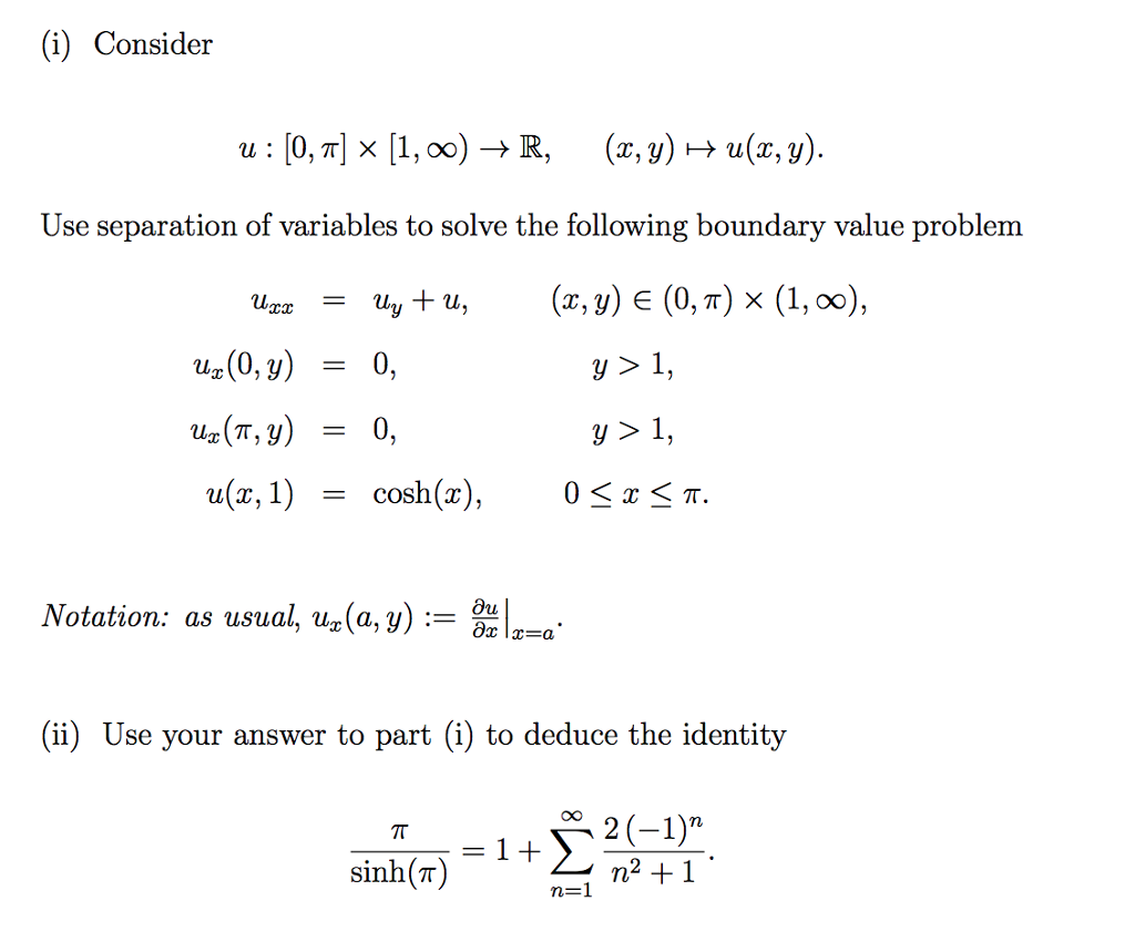 I Consider Use Separation Of Variables To Solve The 