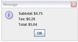 Solved Create a JAVA graphics program that displays an order | Chegg.com