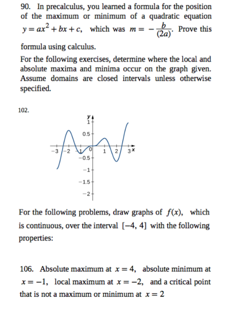Solved For the following exercises, use the Mean Value | Chegg.com
