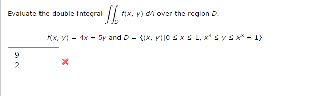 Solved Evaluate the double integral integral integral_D f(x, | Chegg.com