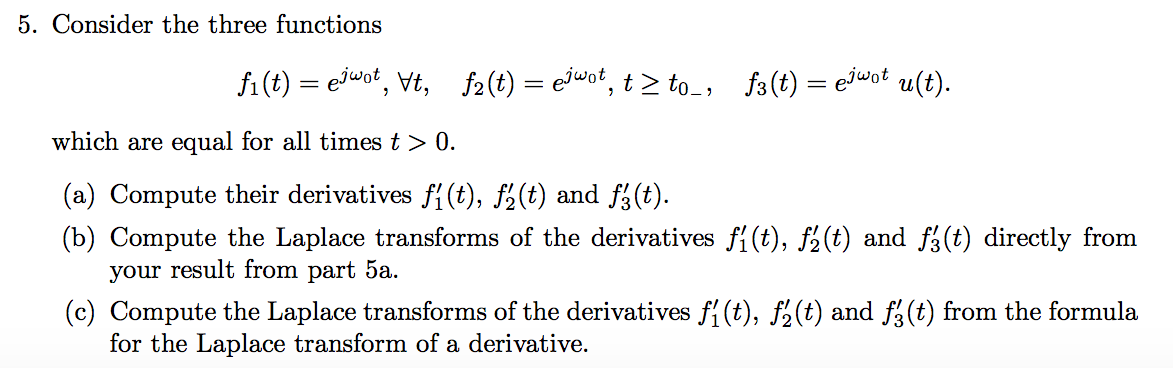 Solved Consider the three functions which are equal for all | Chegg.com