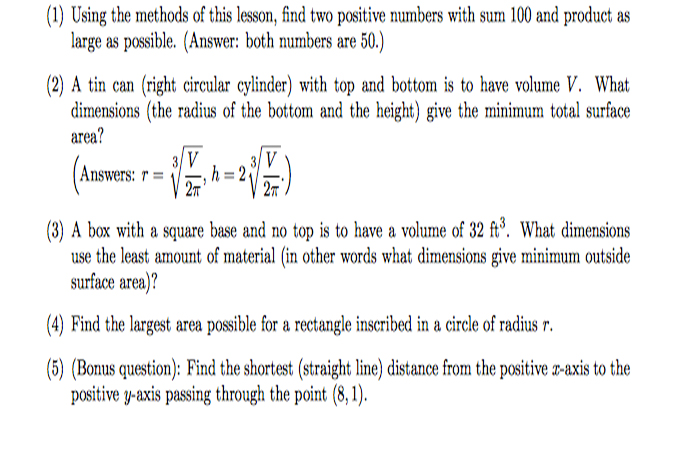 Solved (1) Using the methods of this lesson, find two | Chegg.com