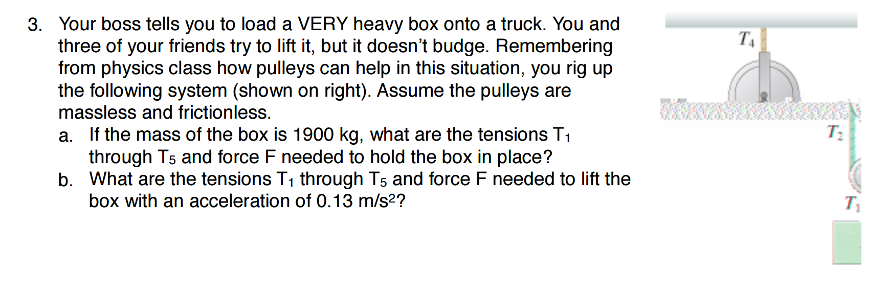 Solved Your boss tells you to load a VERY heavy box onto a | Chegg.com