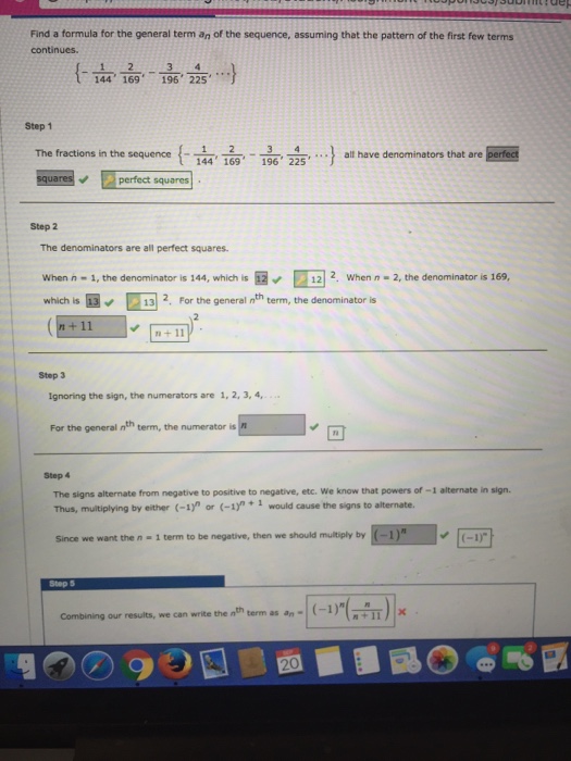Solved Find a formula for the general term an of the | Chegg.com