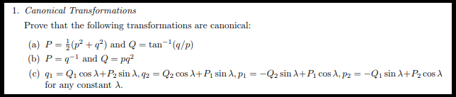 Solved Advanced Classical Mechanics: Canonical | Chegg.com