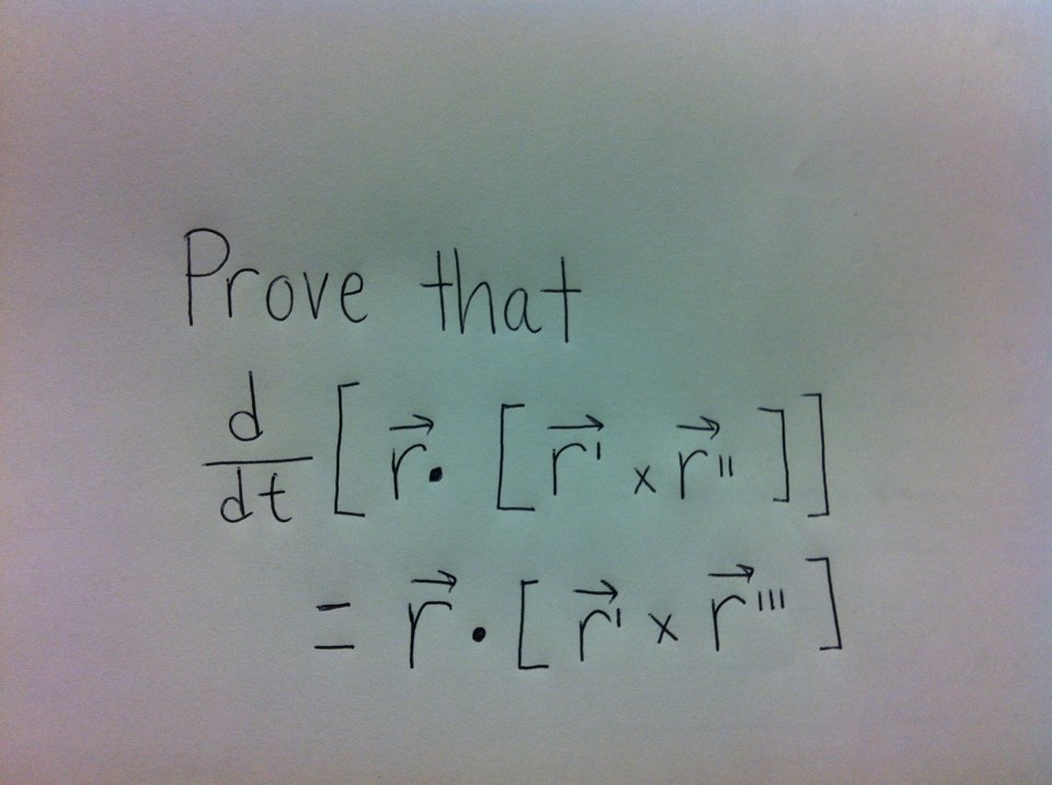 Solved Prove that the derivative of vector r dot product | Chegg.com Solved Prove that the derivative of vector r dot product | Chegg.com