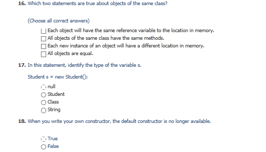 Solved 11. Setters are void return type methods. True O | Chegg.com Solved 11. Setters are void return type methods. True O | Chegg.com