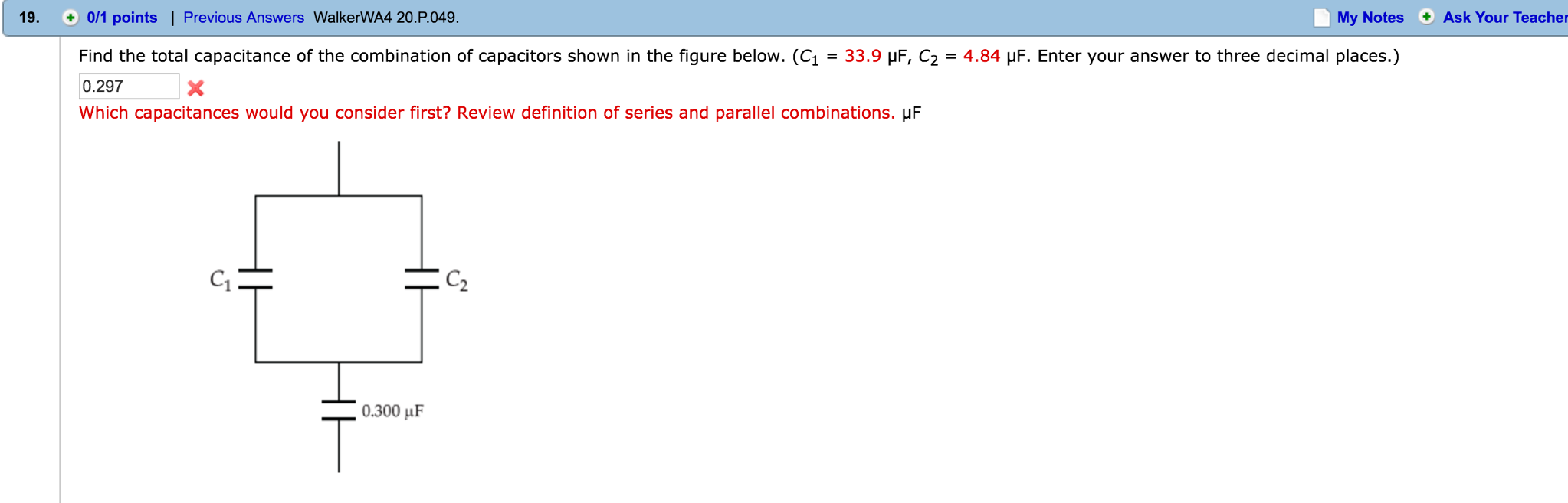 Solved Find the total capacitance of the combination of | Chegg.com