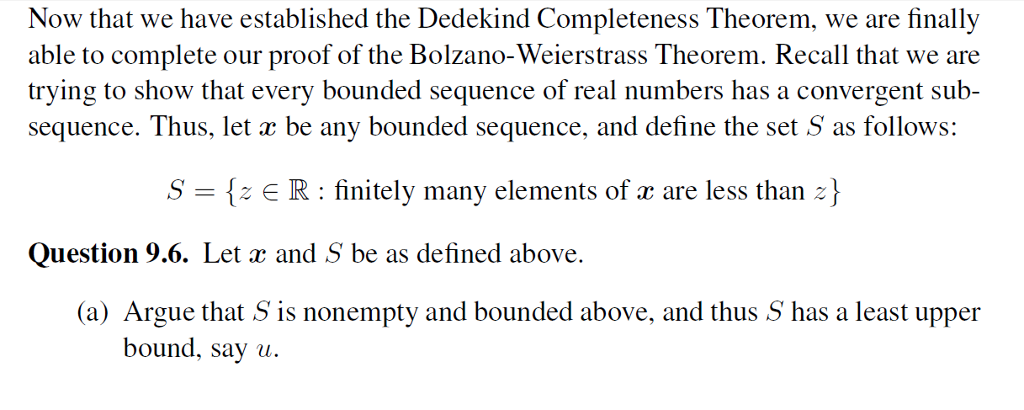 Solved Now that we have established the Dedekind | Chegg.com