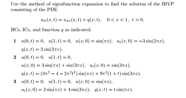 This is a Partial Differential Equations problems. | Chegg.com