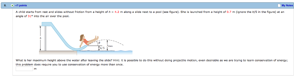 Solved A child starts from rest and slides without friction | Chegg.com