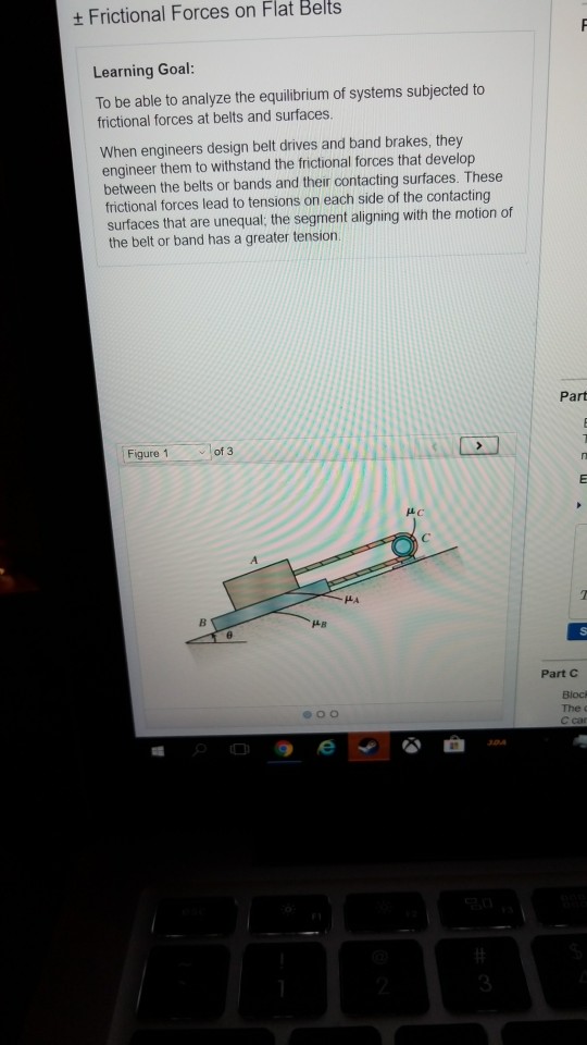 Solved ± Frictional Forces on Flat Belts Learning Goal To be | Chegg.com