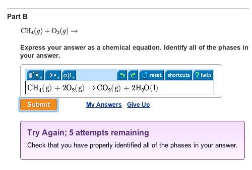 Solved CH4(g) + O2(g) rightarrow Express your answer as a | Chegg.com