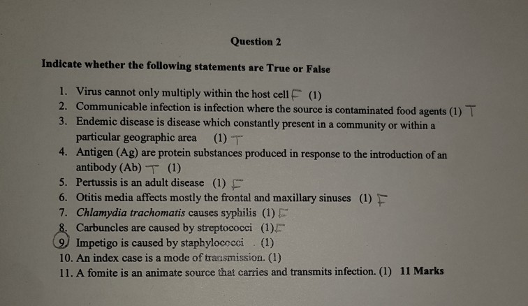 Solved 1. The structure responsible for bacterial attachment | Chegg.com
