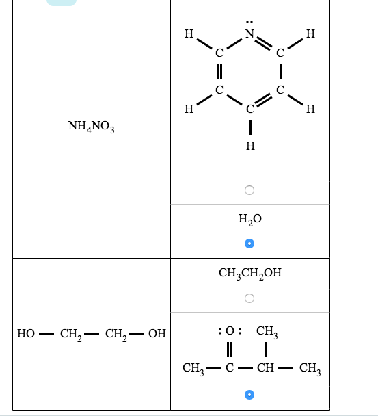 Solved solute which is the better solvent? I CH3(CH2)4CH3 H | Chegg.com
