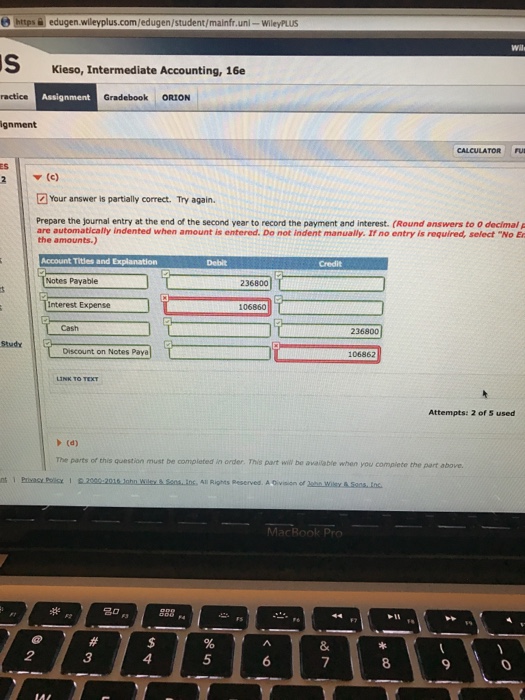 Solved What is the interest expense journal entry at the end | Chegg.com