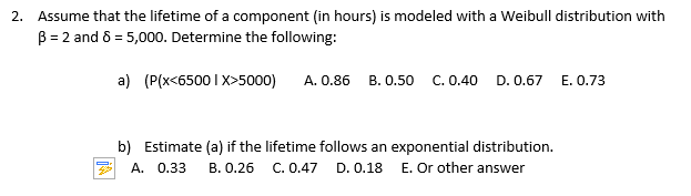 Solved Assume that the lifetime of a component (in hours) is | Chegg.com