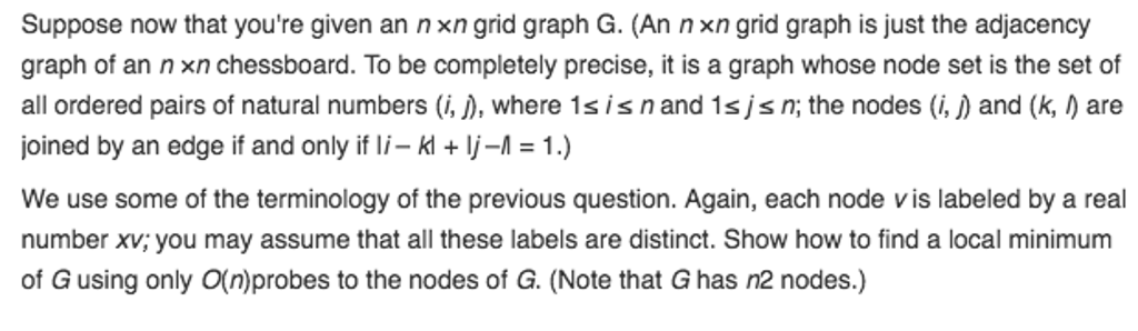 Solved Suppose now that you're given an n times n grid graph | Chegg.com