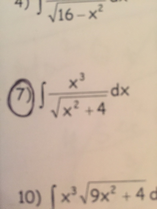 Solved Evaluate the following integrals using trig | Chegg.com Solved Evaluate the following integrals using trig | Chegg.com