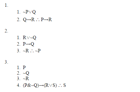 Logic; Construct Proofs, using Impicational Rules of | Chegg.com